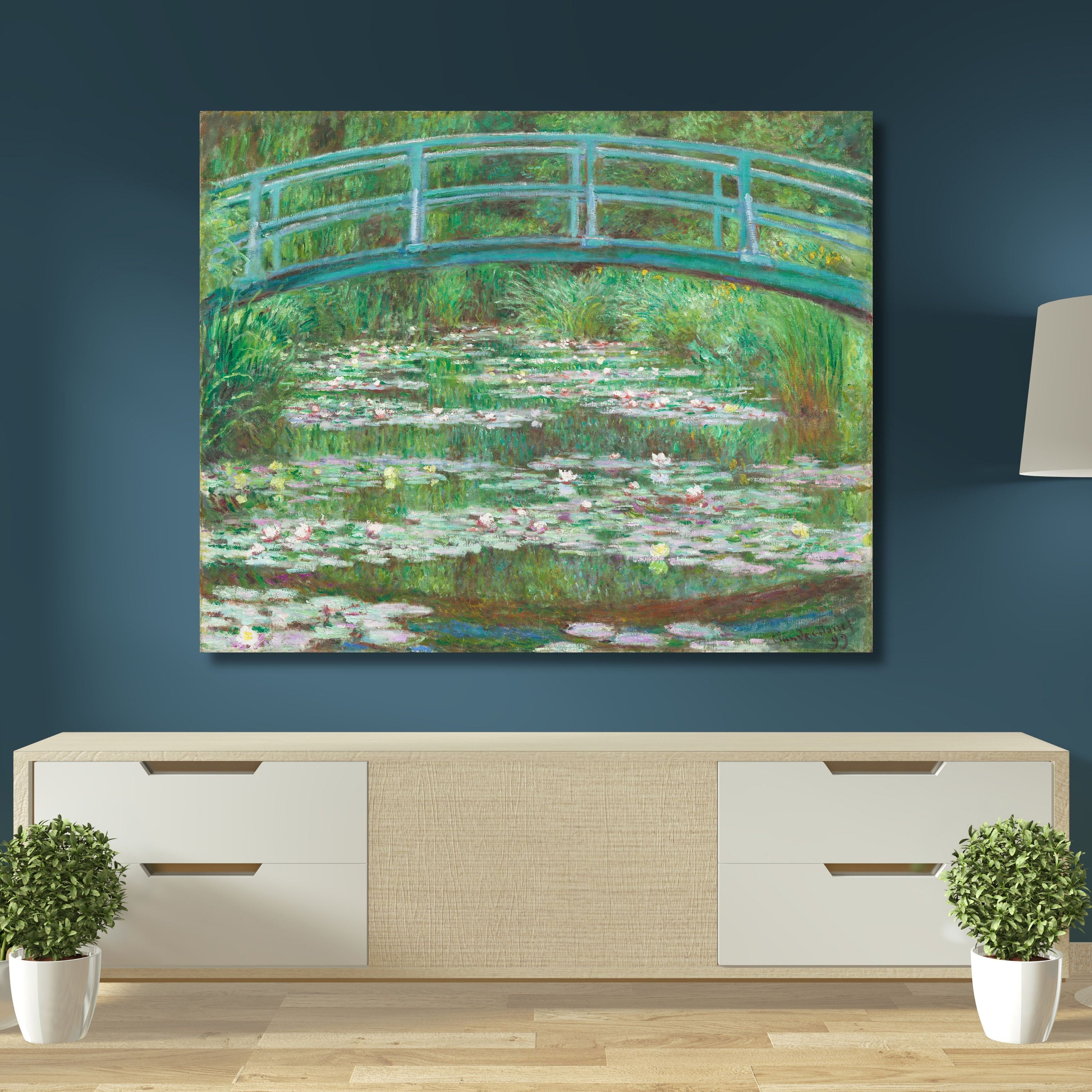 Claude Monet-the Japanese Footbridge (1899) Canvas Wall Art,landscape ...