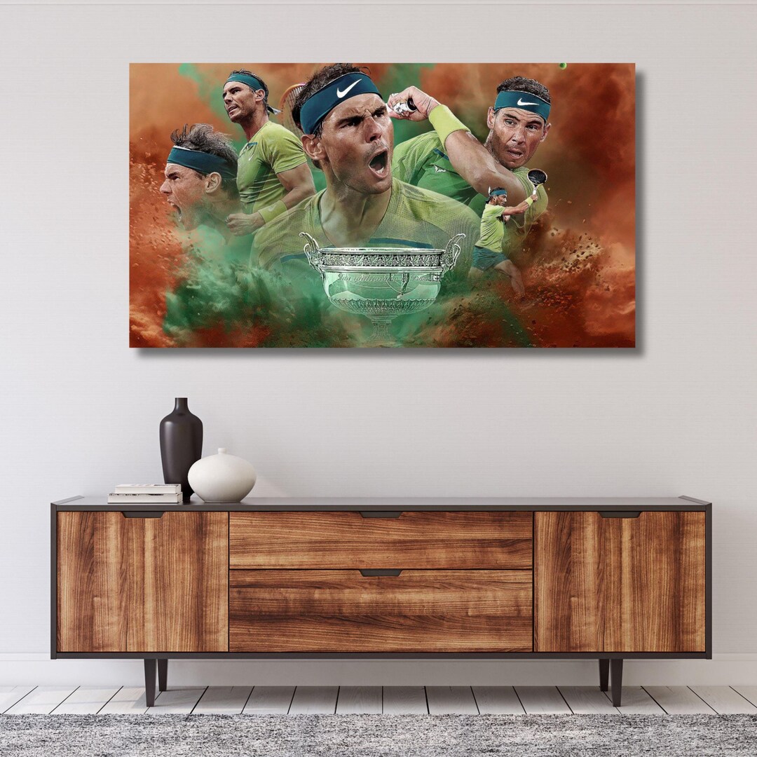 Rafael Nadal Ready to Hang Canvas Wall Art,rafael Nadal Wall Art,rafael ...