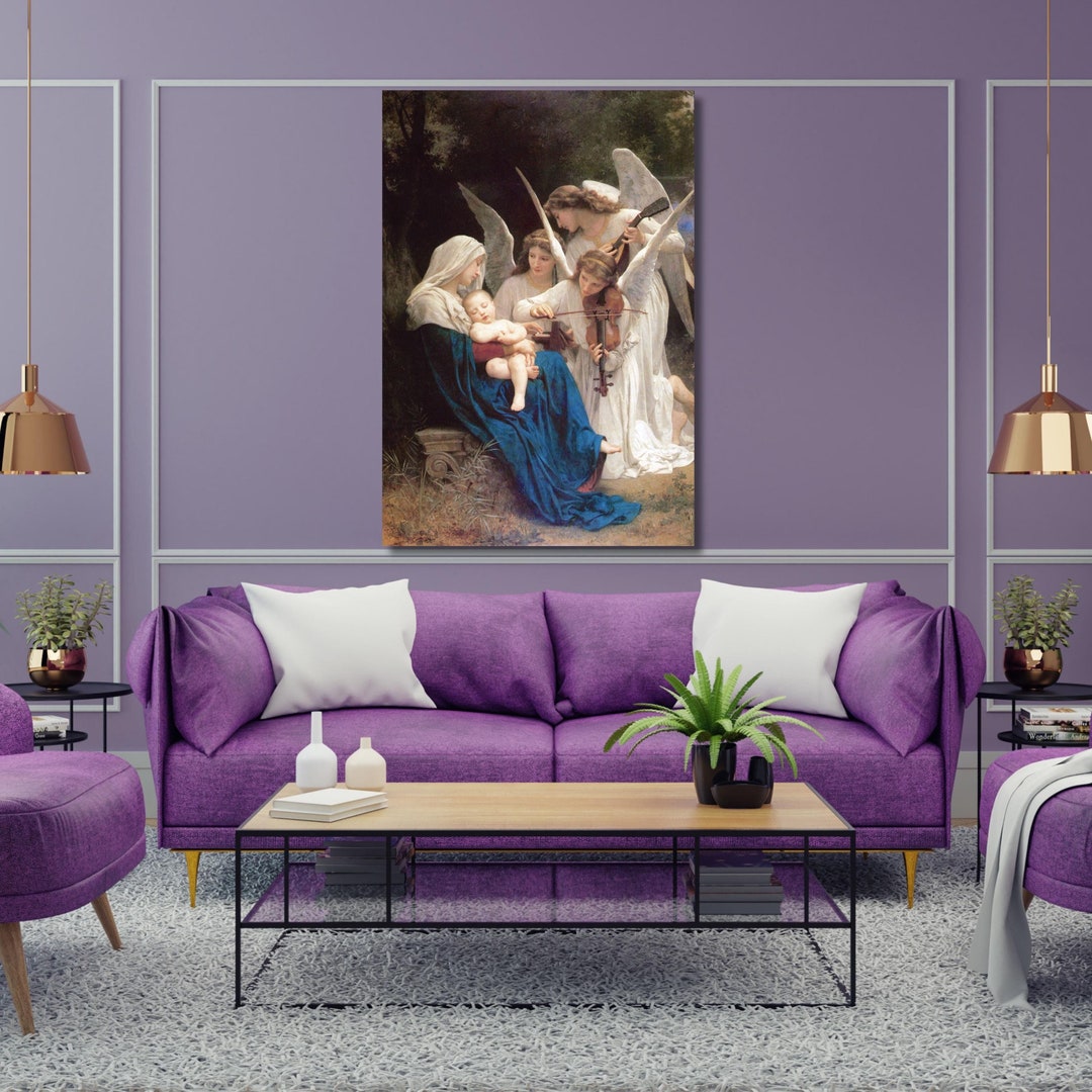 The Virgin of the Angels (1881) William Adolphe Bouguereau Canvas ...