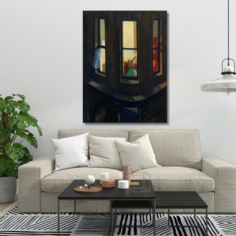 Edward Hopper-night Windows Canvas Art,home Decor,modern Art,night ...