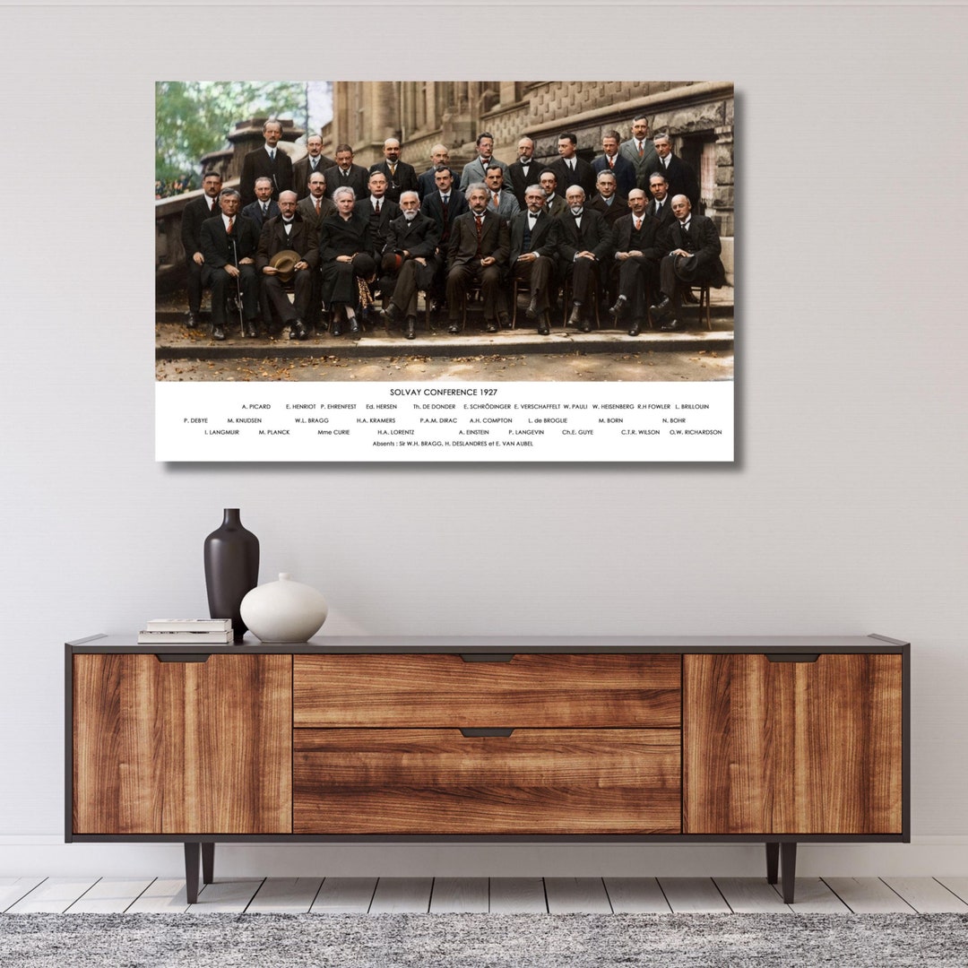 Solvay Conference 1927 Canvas,science Print Painting,vintage Physics ...