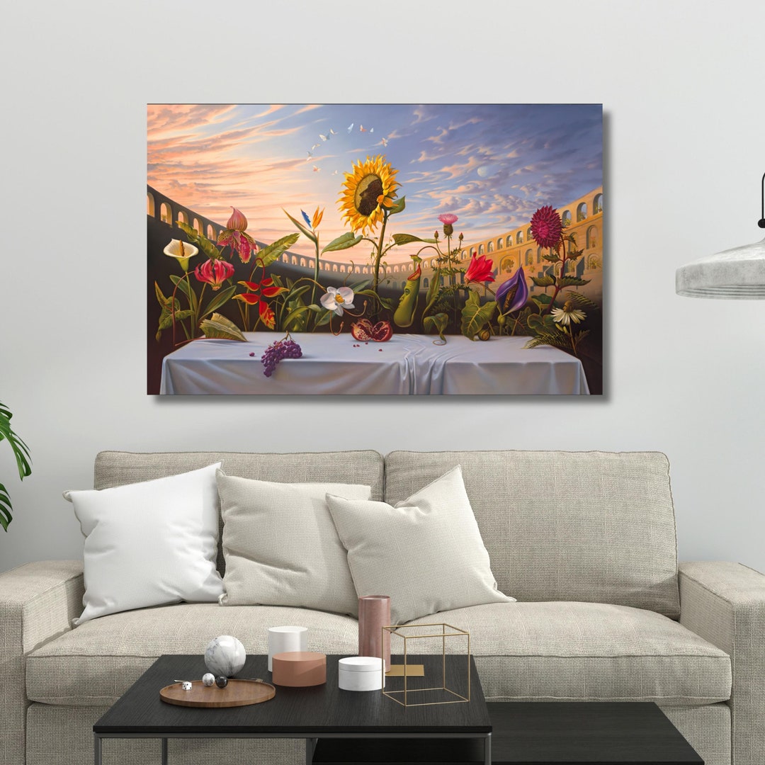 Last Supper by Vladimir Kush Canvas Wall Art,reproduction Art,surreal ...