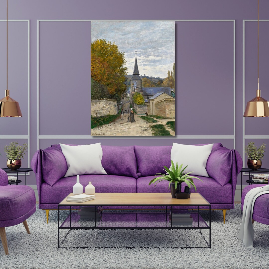 Claude Monet-street in Sainte-adresse 1867 Canvas,home Decor,modern Art ...