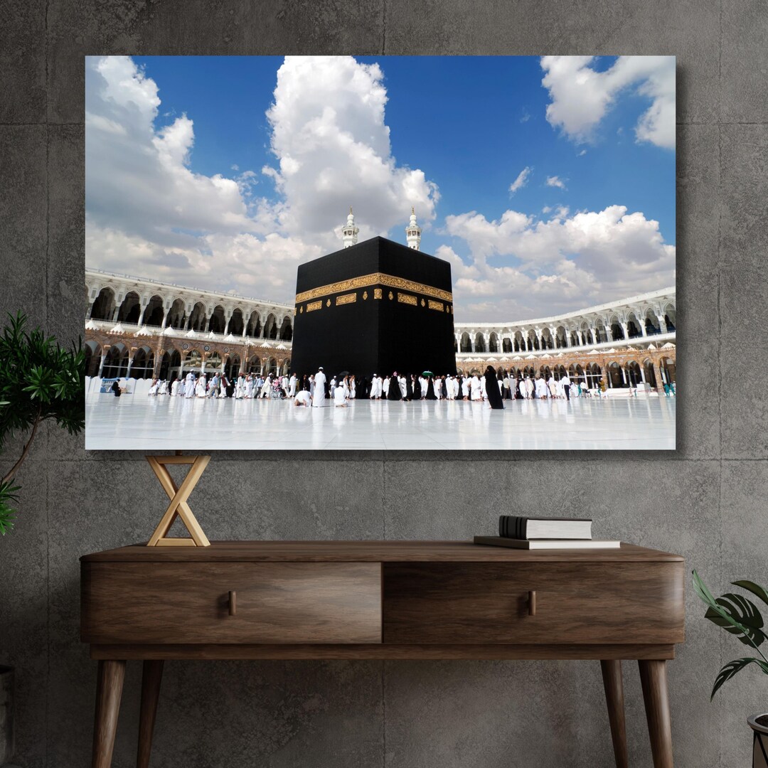 Kaaba Ready to Hang Canvas,kaaba Canvas Wall Art,kaaba Print Poster ...