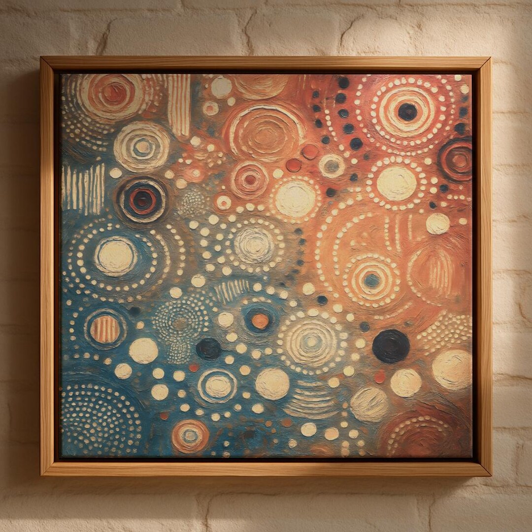 Aboriginal Dot Painting Downloadable Print – Warru Stars (desert Sky ...