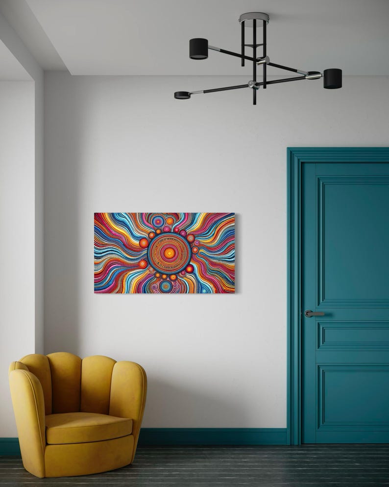 Aboriginal Art Downloadable Print (yurala's Radiance) - Etsy Australia