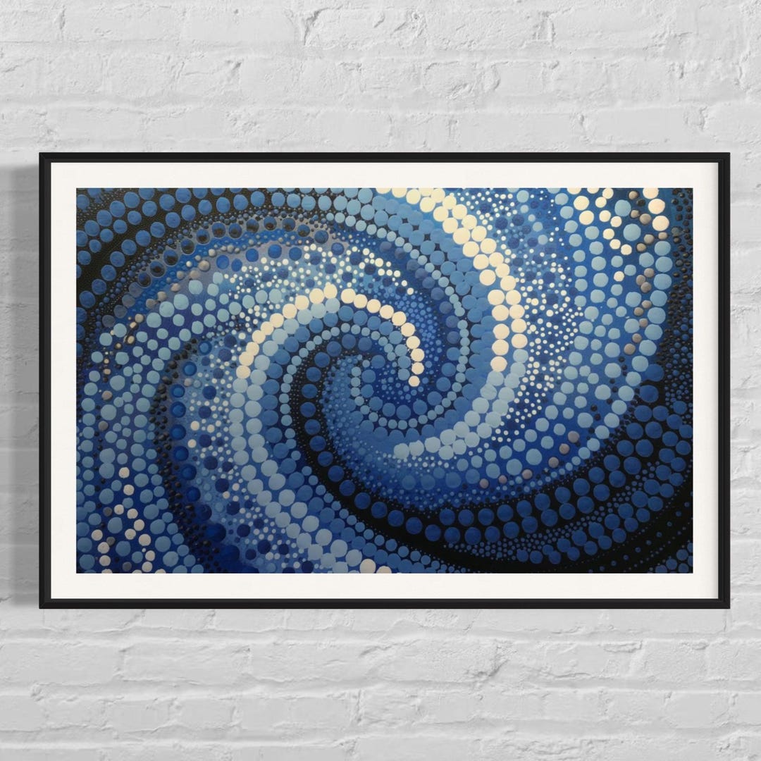 Aboriginal Dot Painting Downloadable Print – Garran Wurali (ocean ...