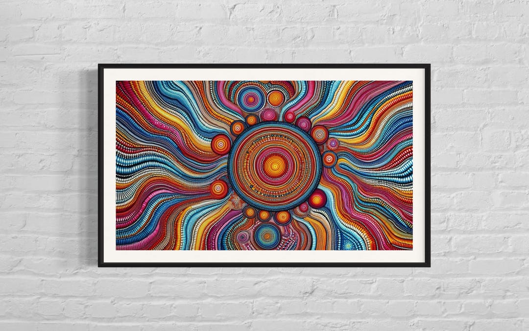 Aboriginal Art Downloadable Print (yurala's Radiance) - Etsy Australia