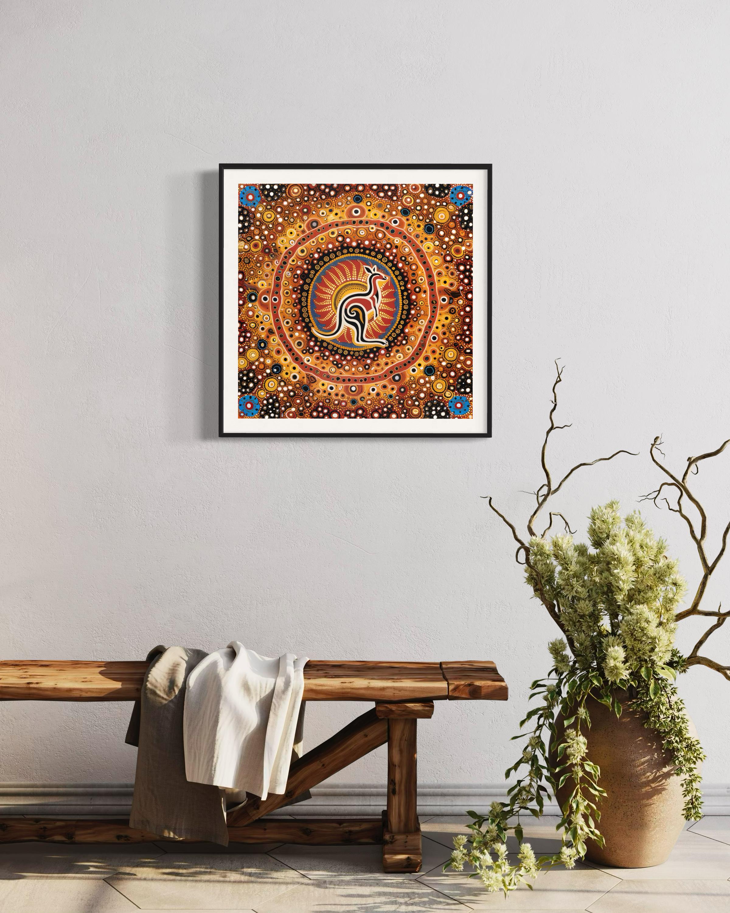 Aboriginal Art Downloadable Print (spirit of the Kangaroo) - Etsy