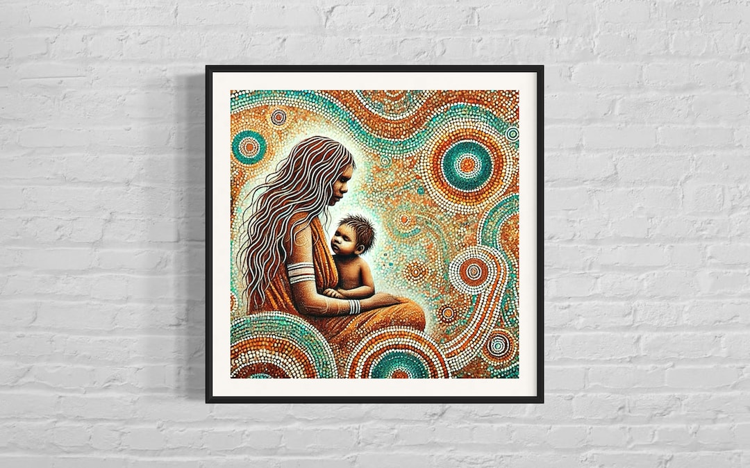 Aboriginal Dot Painting Downloadable Print – Marra Ngarru (mother ...