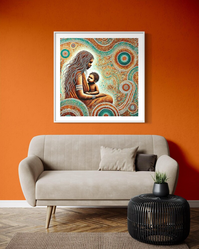 Aboriginal Dot Painting Downloadable Print – Marra Ngarru (mother ...