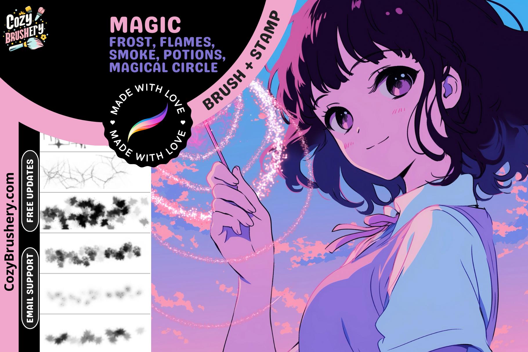 Procreate Brushes: Magic Mayhem Kit, 100+ Stamps & 60+ Brushes for ...