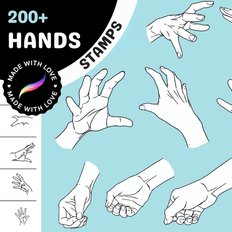 Realistic Posed Hand - Etsy