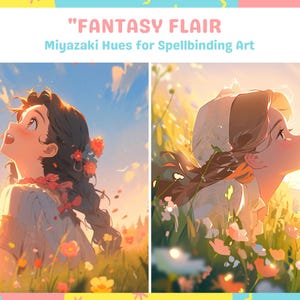 Procreate Color Swatches: Ghibli Dream Palettes, 10 Miyazaki-inspired ...