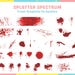 Procreate Brushes: Blood Splatter Collection, 70 Realistic Blood ...