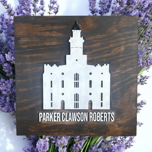 Temple Wood Sign - Etsy