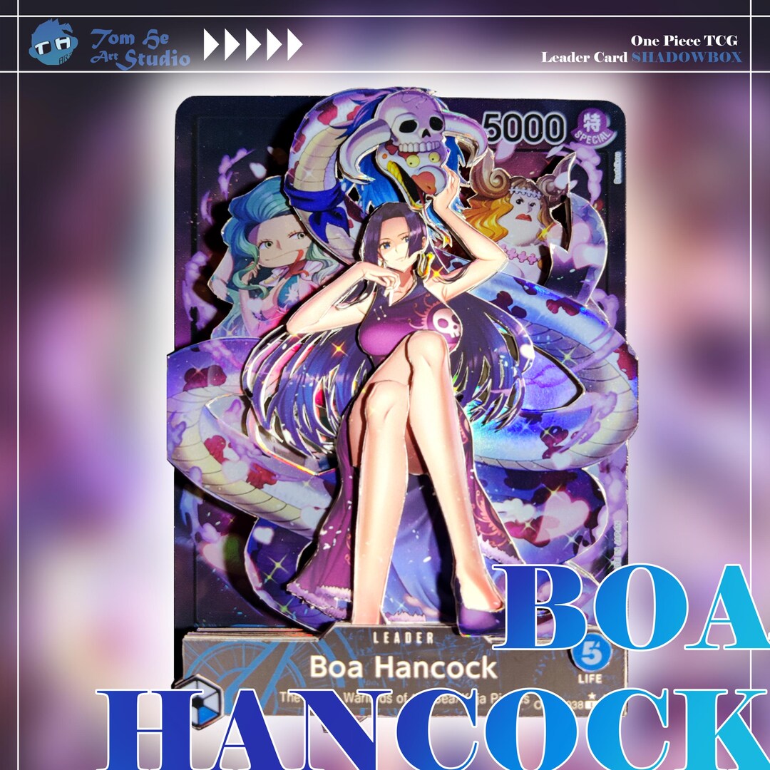Custom Shadowbox Leader Card - OPCG Blue Boa Hancock(op07-038) - Etsy