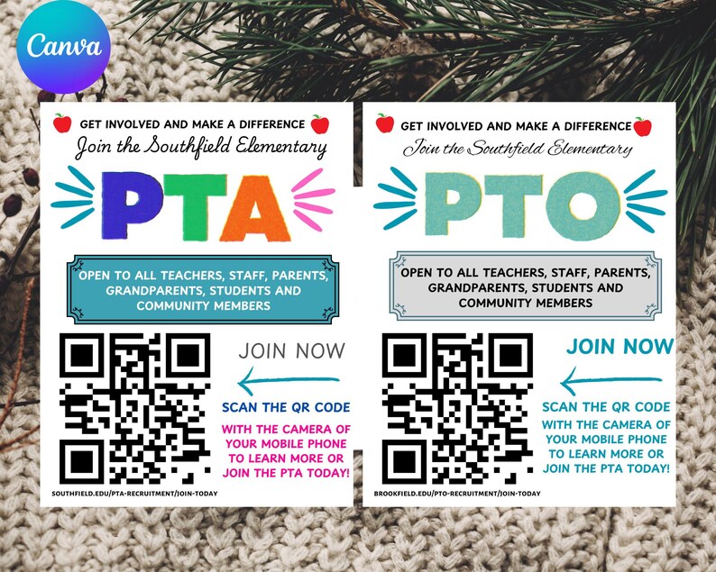 Join the PTO PTA Flyer Template, Editable Canva Design, Parent ...