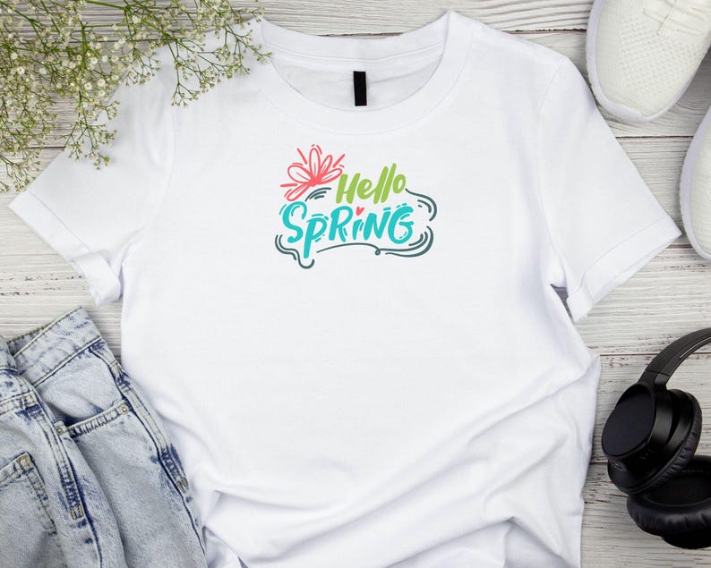 Hello Spring Bundle, Welcome Spring Svg, Flower Svg, Spring is Here Svg, Spring Vibes Svg ...