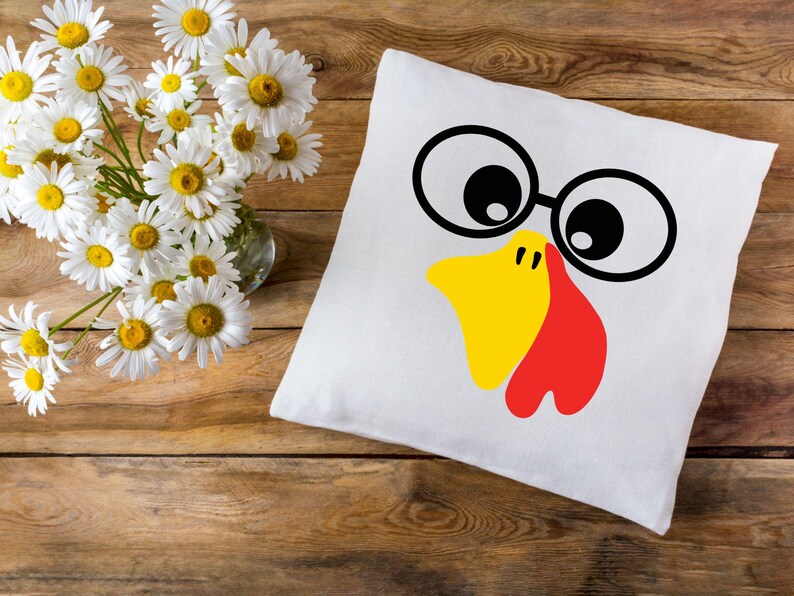 Turkey Face SVG Bundle: Thanksgiving Clipart, Cut Files (digital ...