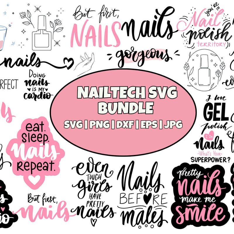 Nails Svg - Etsy