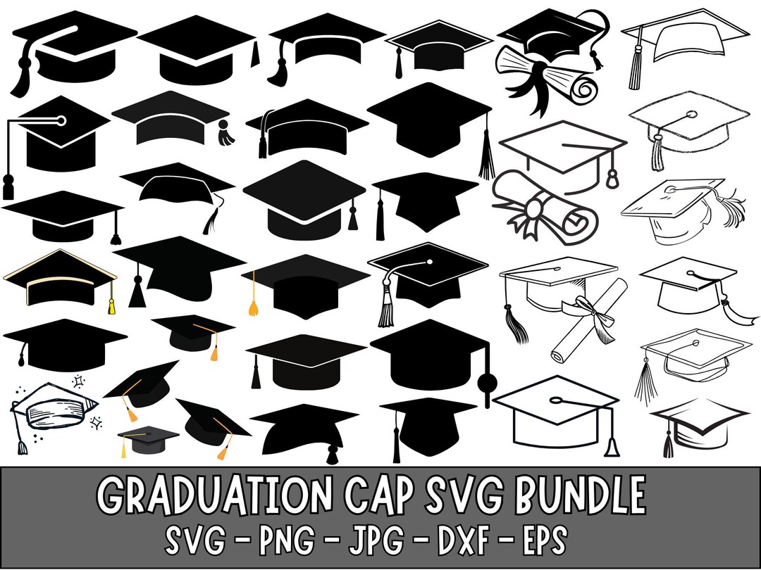 Graduation Cap SVG Bundle: Class of 2025, Clipart (digital Download) - Etsy