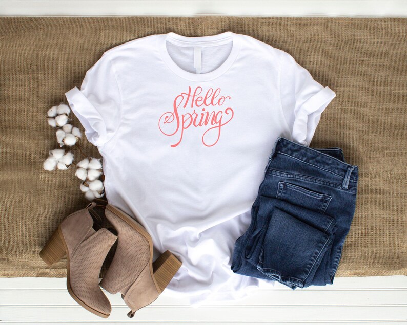 Hello Spring Bundle, Welcome Spring Svg, Flower Svg, Spring is Here Svg, Spring Vibes Svg ...