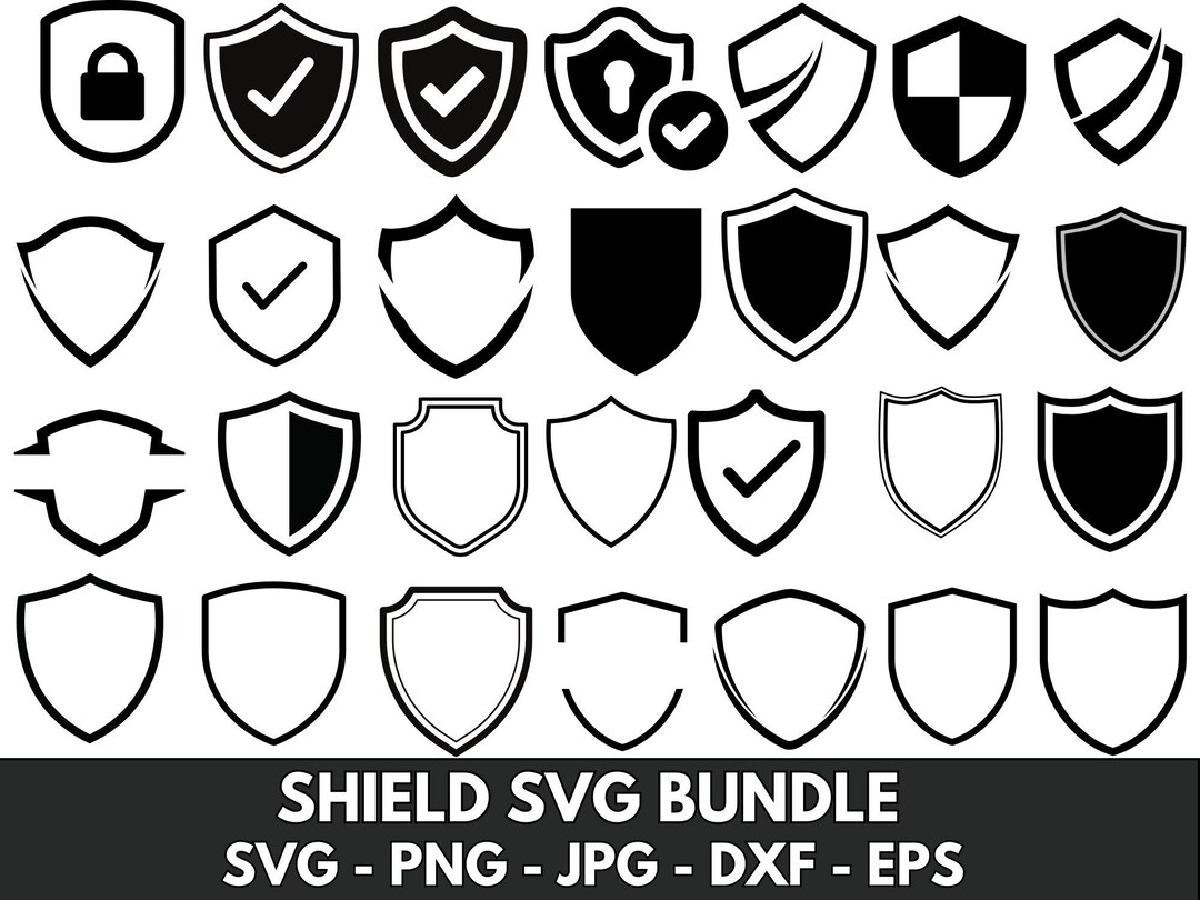 Shield SVG Bundle: Badge Clipart, Cut Files (digital Download) - Etsy