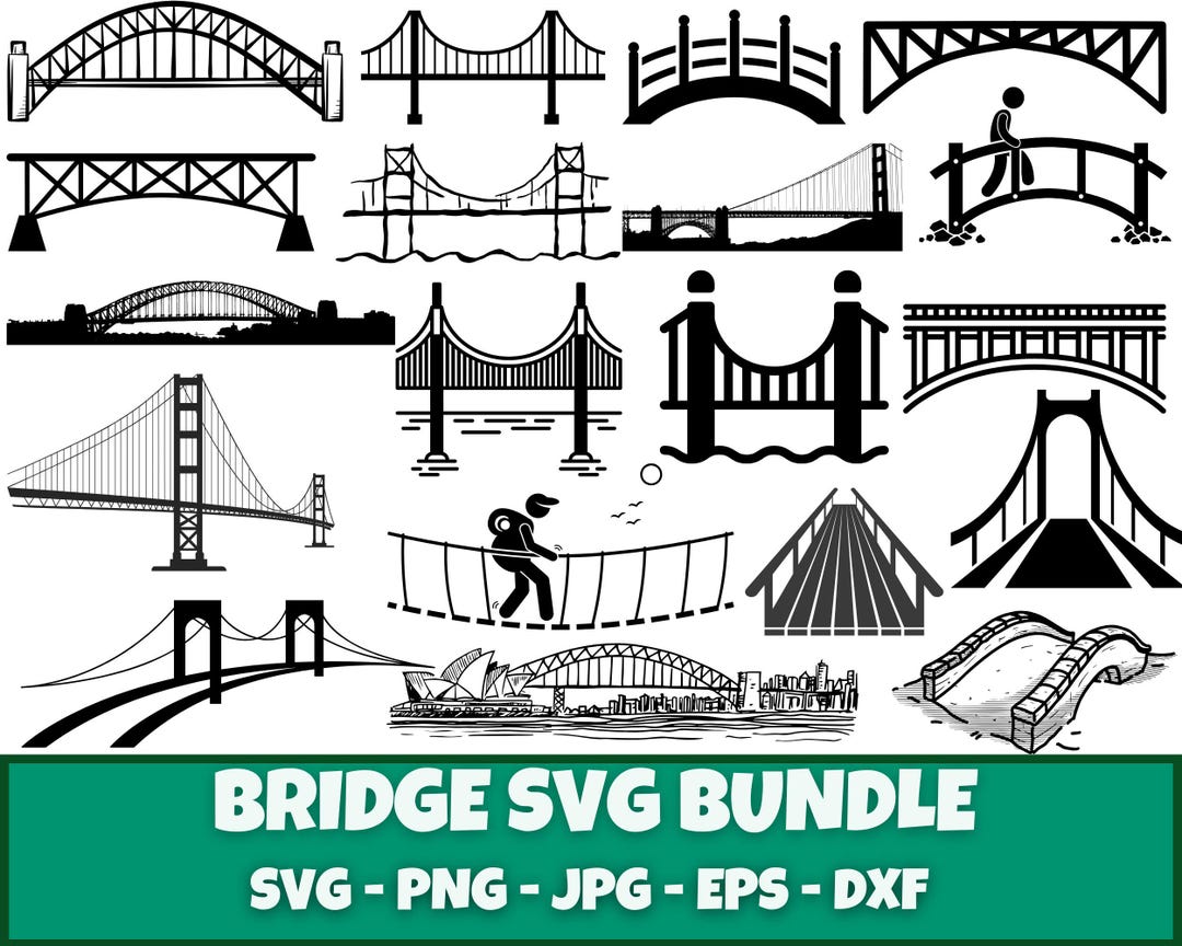 Bridge Svg, Bridge Cricut, Bridge Cut File, Bridge Svg Bundle, Bridge ...