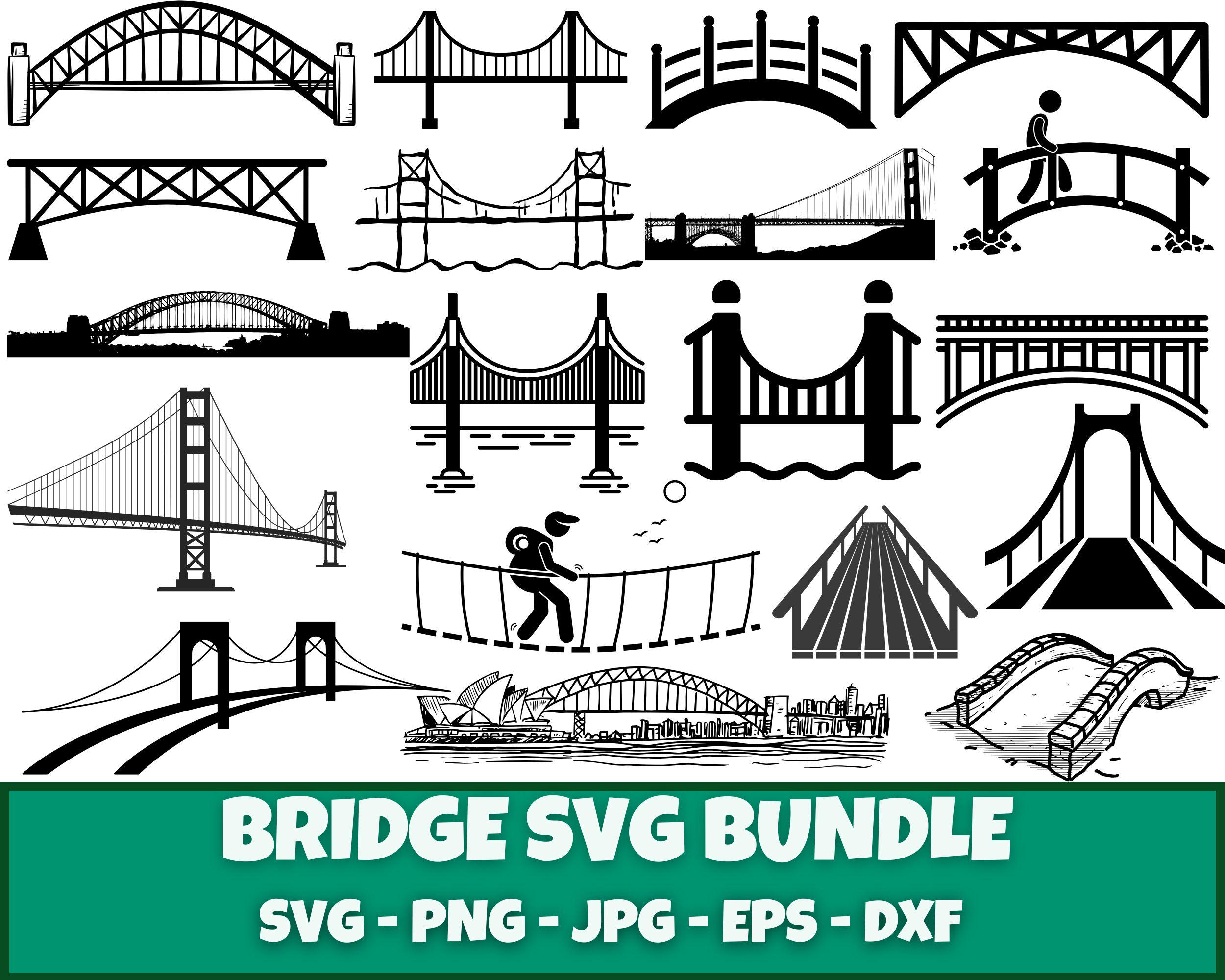 Bridge Svg, Bridge Cricut, Bridge Cut File, Bridge Svg Bundle, Bridge ...