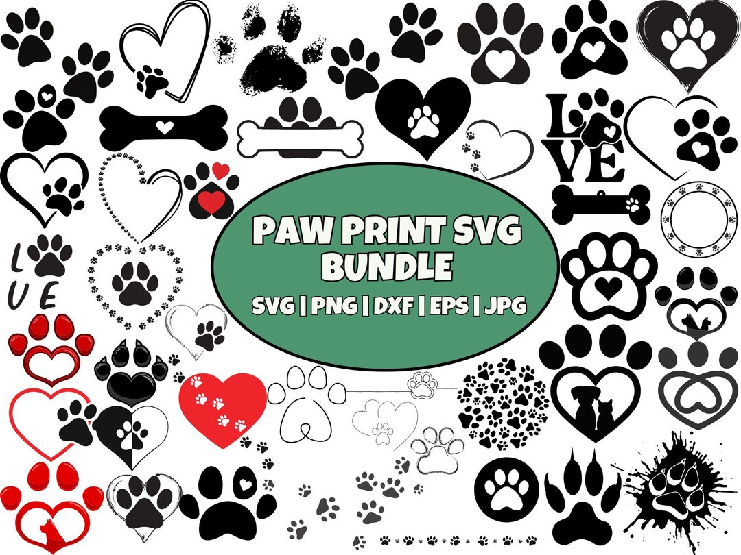 Paw Print Svg, Dog Paw SVG, Dog Svg, Paw Svg, Animal Paw Svg, Cat Paw ...