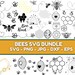 Bee SVG Bundle: Honeycomb & Queen Bee Clipart (digital Files) - Etsy