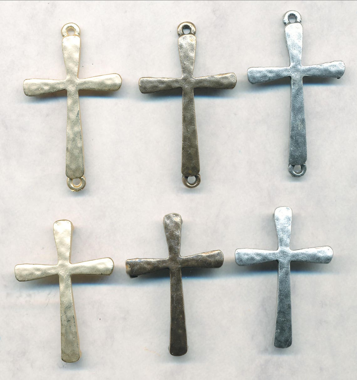 CAST CROSS 1.5" Hidden Connector or Rings 2 Pieces WHOLESALE Available ...