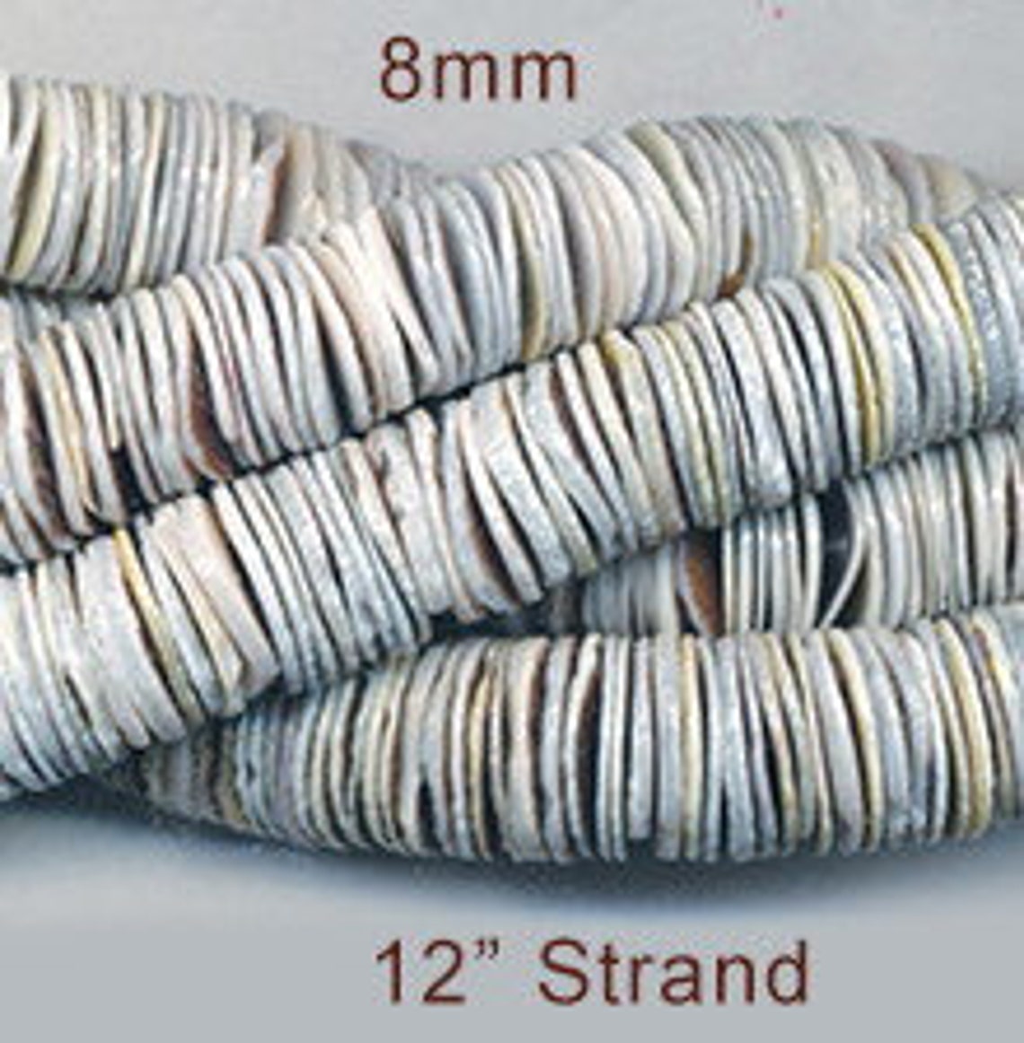 OSTRICH SHELL 30 Pieces or 12 Strand of Shell Heishi - Etsy