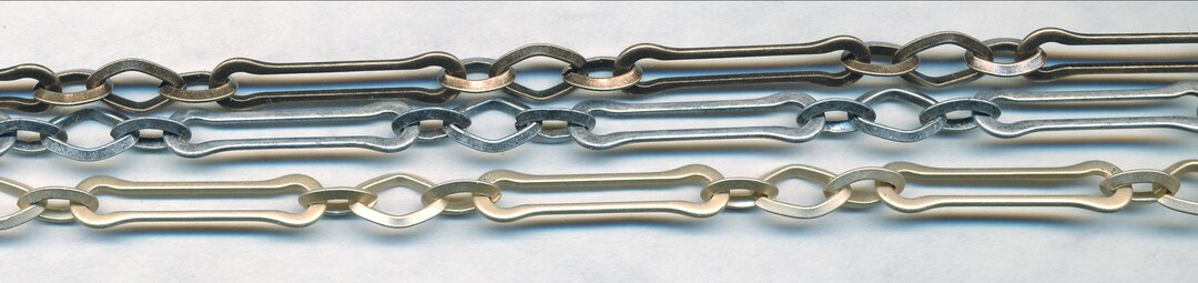 UNUSUAL ELONGATED CHAIN Sold by the Foot - Etsy