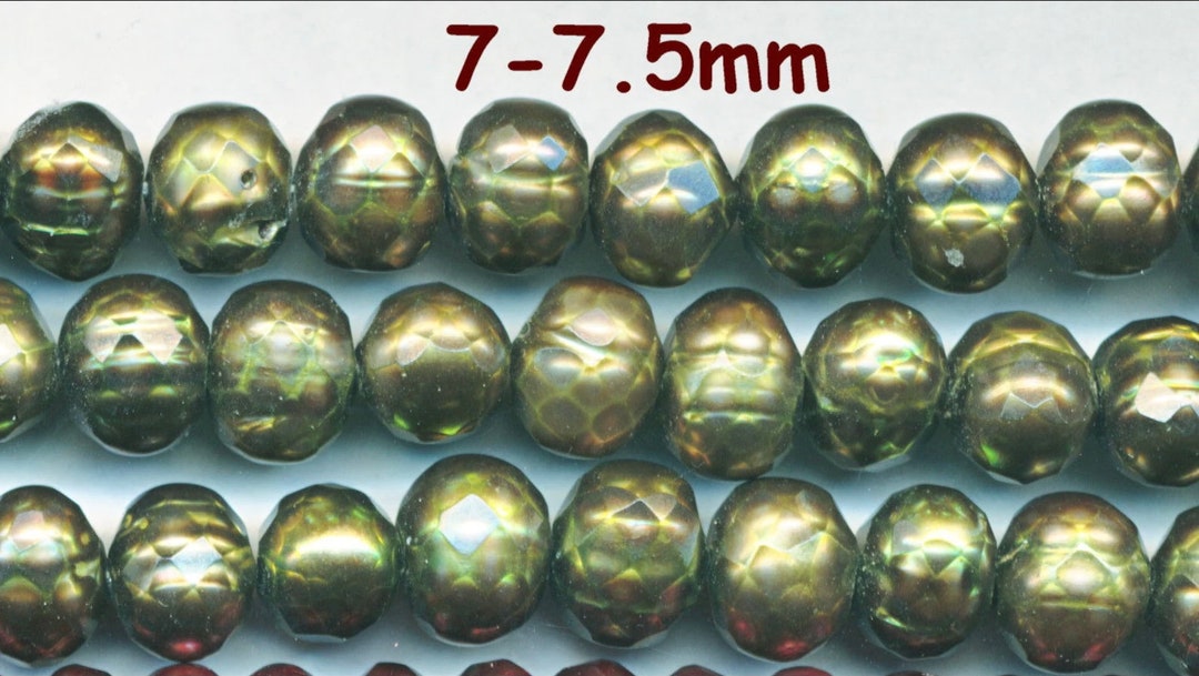 S A L E Beautiful FACETED PEARLS --1 Full Strand 16