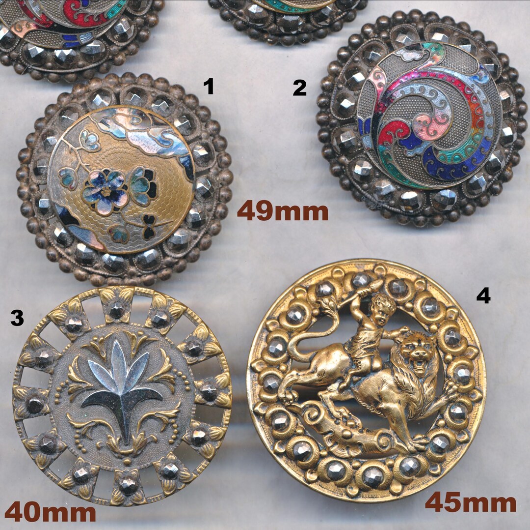 FABULOUS VICTORIAN Metal Buttons. Various Sizes, One per Order - Etsy