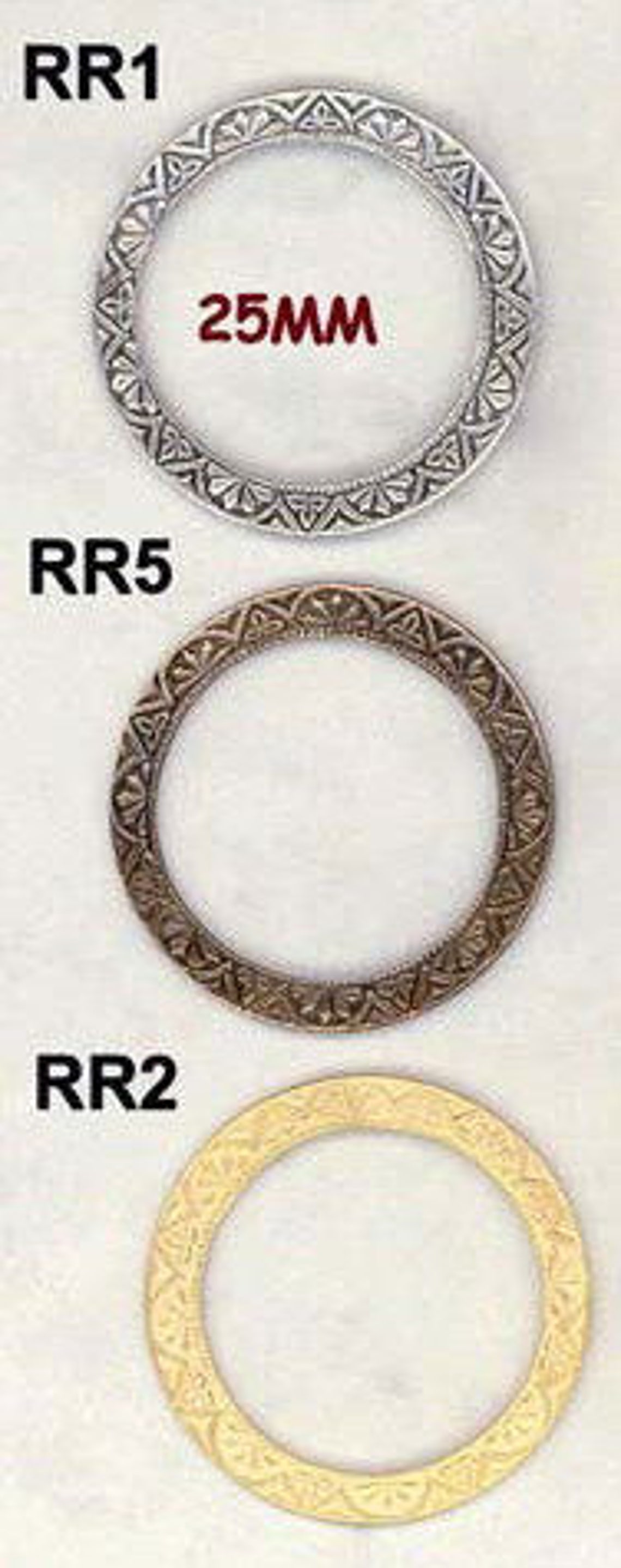 25MM BRASS RING TEXTURED-8 Pieces - Etsy