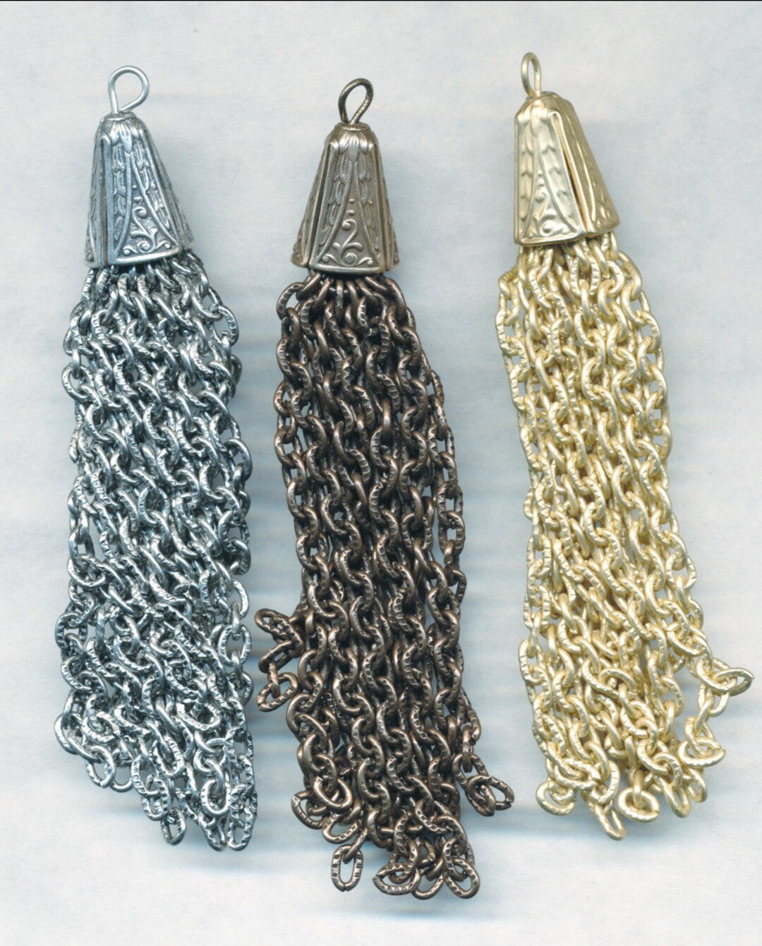 Beautiful VINTAGE Tassel-3" - 2 Tassels Beautiful Cone Cap - Etsy