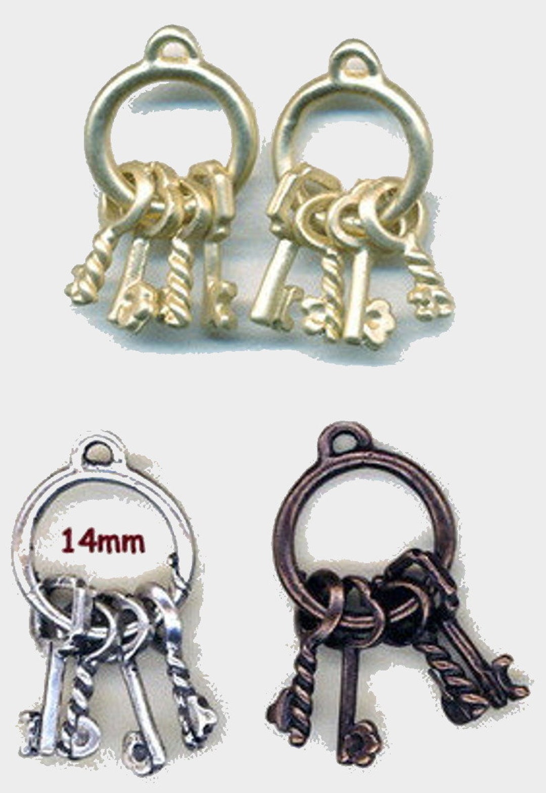 S A L E FAB KEY CHARM , 4 Pieces 8 for the Price of 4 - Etsy