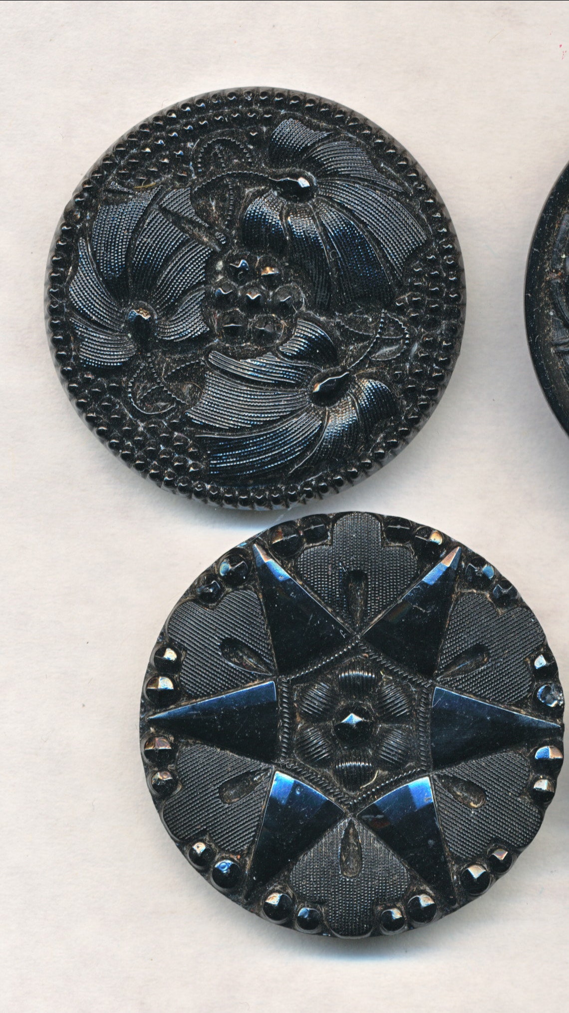 FABULOUS VICTORIAN GLASS Buttons. Various Sizes One per Order - Etsy