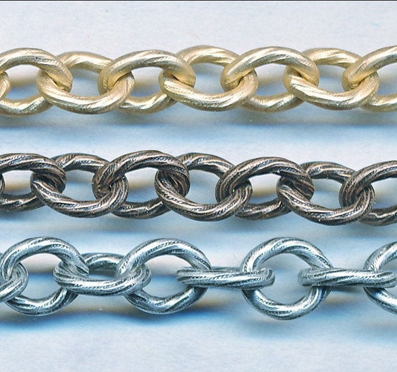 VINTAGE CHAIN Sold By the Foot. 3 Colors 7mm Wholesale | Etsy