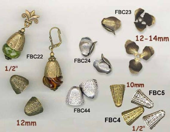 Large Cone Cap Small Cone CapBendable Cap. 6 ea on Lg. | Etsy