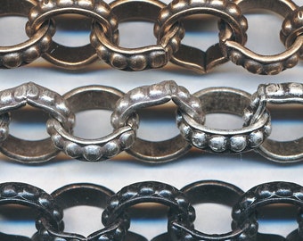 FAB HEAVY VINTAGE Chain by the Foot Available in 2 Finishes | Etsy