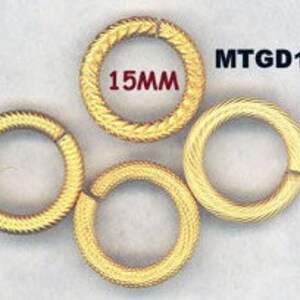 JUMP RINGS LARGE Heavy Duty 15mm Split Rings 4 per Order | Etsy