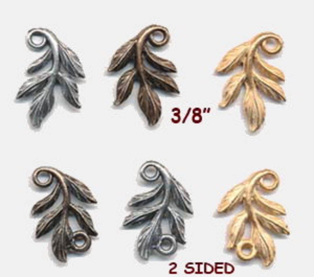 CAST LEAF CONNECTOR or Drops. Double Sided. 8 Pieces - Etsy