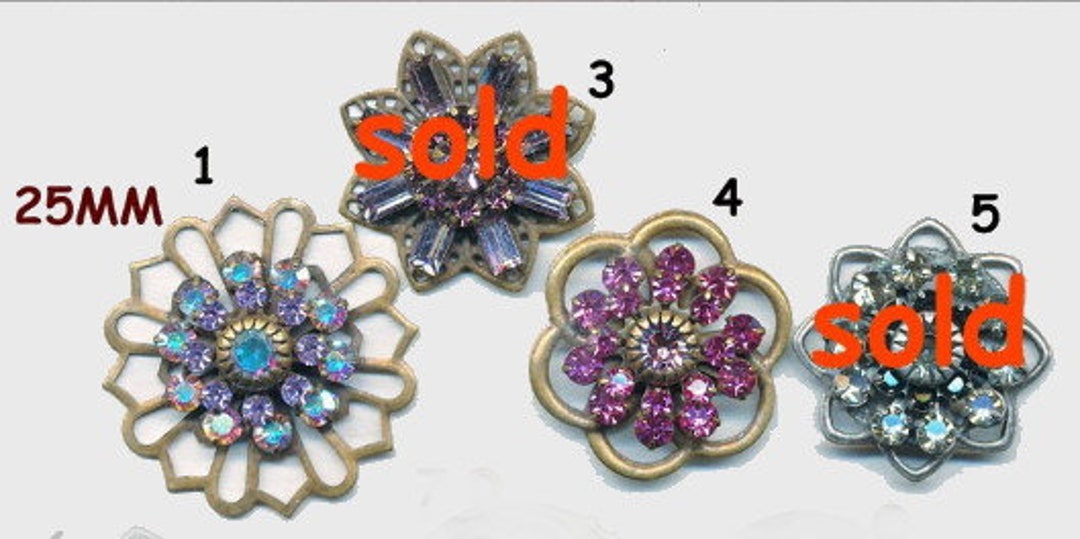 SWAROVSKI CRYSTAL FINDINGS 1 Piece per Order. Various Sizes. - Etsy