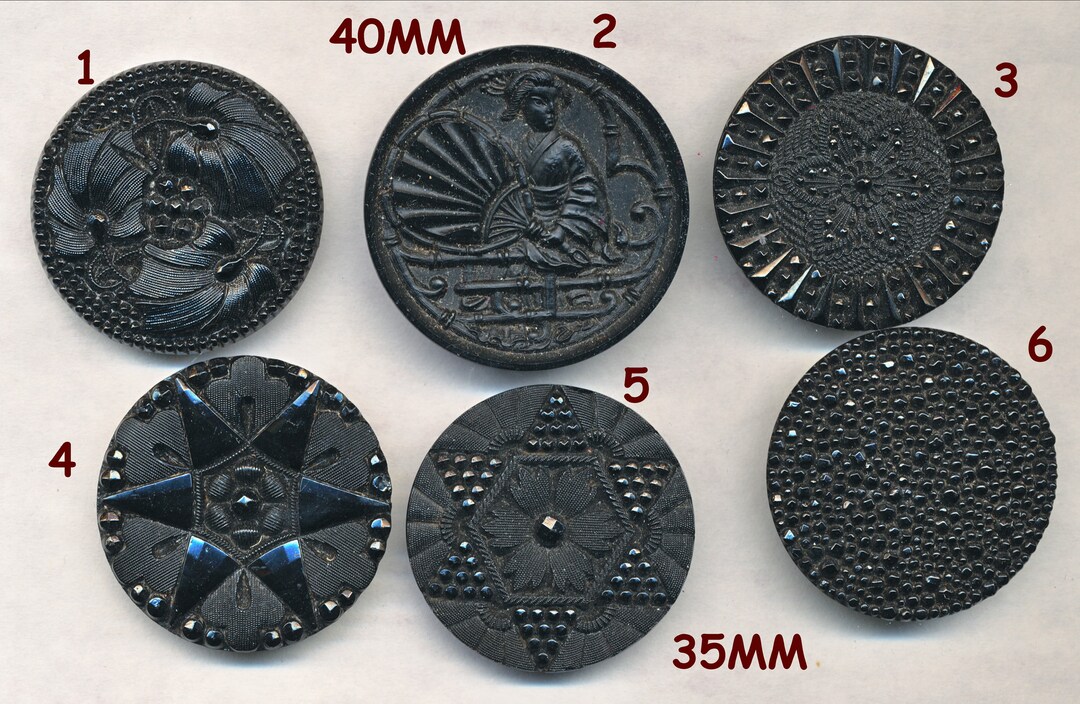FABULOUS VICTORIAN GLASS Buttons. Various Sizes, One per Order - Etsy
