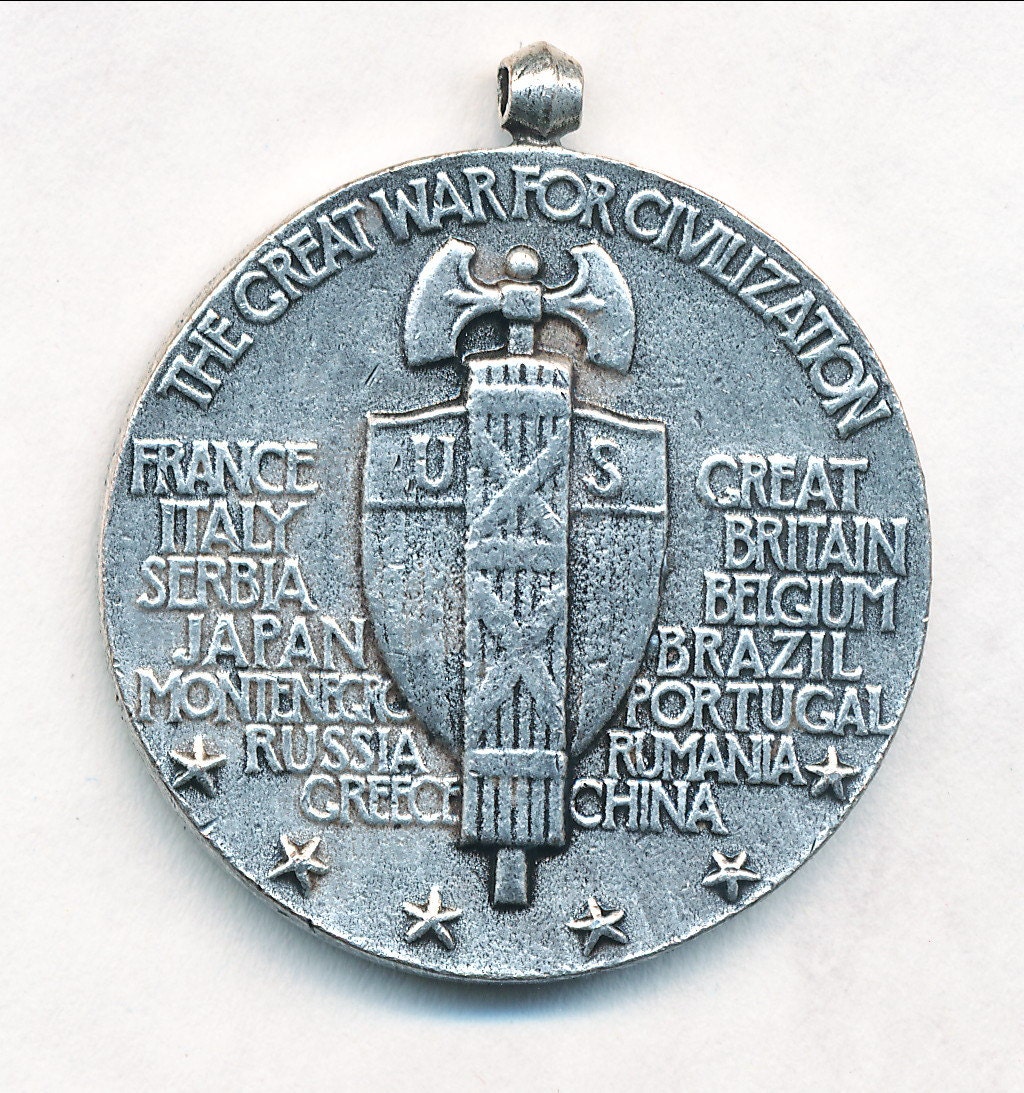 VICTORY MEDAL Winged Victory WW1 Cast From Original 35MM Medal Alone or ...