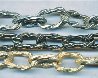 FAB HEAVY VINTAGE Chain by the Foot Available in 2 Finishes | Etsy